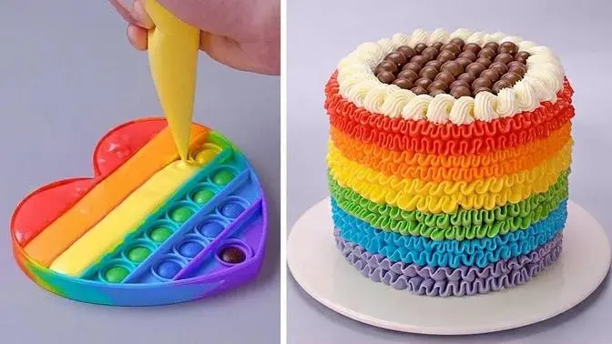 How To Make Rainbow Cake Decorating Ideas 12 So Yummy Chocolate Cake