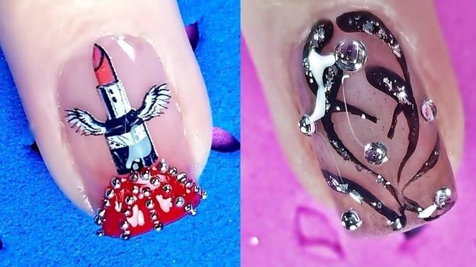 Easy Nail Art Design - 5 Different Models | Videos | Nailcare Hacks ...