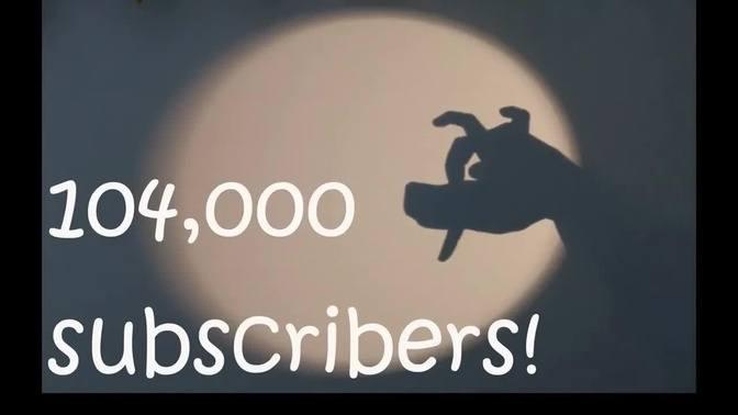 Wow! 104,000 subscribers! Thank you! | Drew Colby-Hand Shadow Artist ...