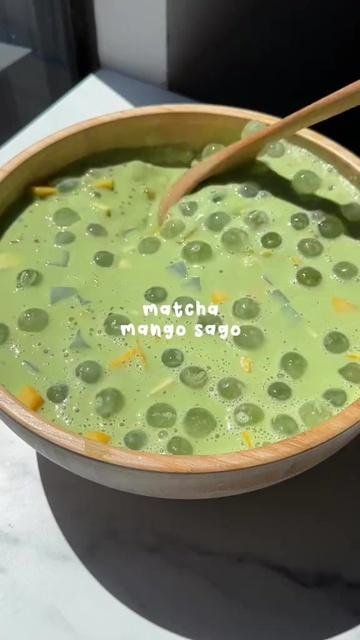 Let’s make Matcha Mango Sago! 🥭🍵 #sago #tapioca #homecafe #matcha #mango # Tea Ceremony | Shorts ...