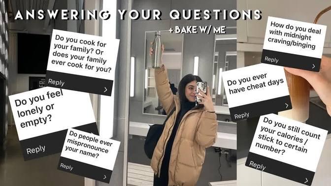 Bake With Me + Q&A | My Weight, Starting Youtube, Loneliness, Med ...