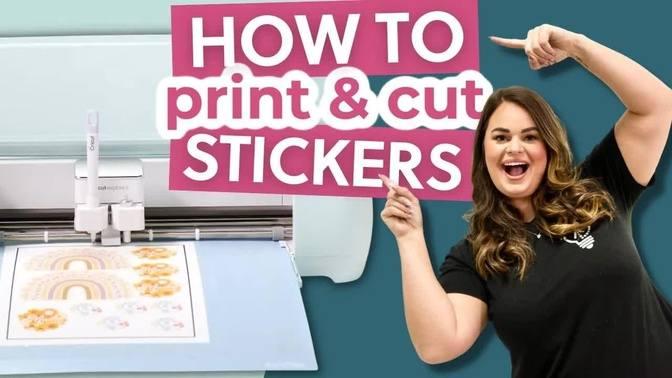Cricut Beginner Tutorial - PRINT THEN CUT STICKERS | Videos | Makers ...