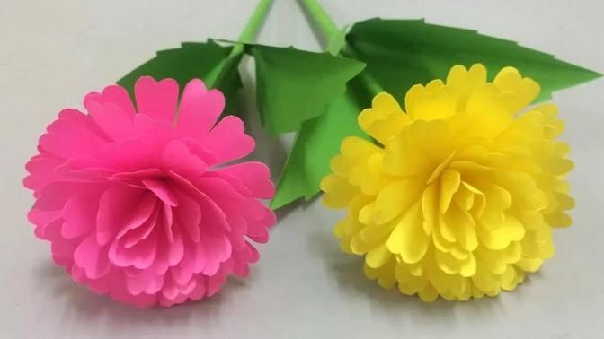 How to Make Lovely Paper Flower - Making Paper Flowers Step by Step ...