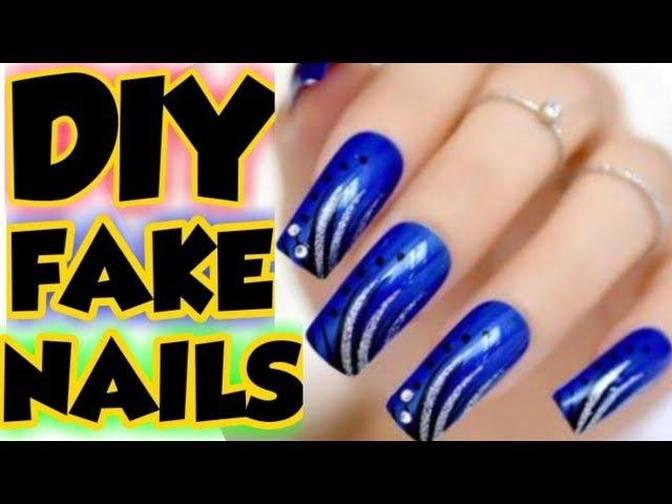 How To Make Fake Nails Without Nail Glue Diy Fake Nailshomemade Fake Nailsmake Fake Nails At