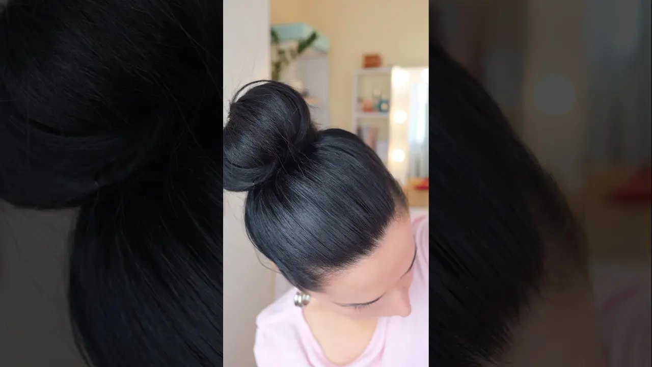 Clean girl BUN for MESSY HAIR | bun with | Lela Rada | Gan Jing World