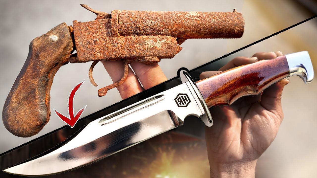 Antique gun turned into a Bowie Knife... | Random Hands | Gan Jing World