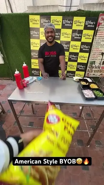 American Style BYOB🤩🔥|| Indian Stre... | American foods | Gan Jing World